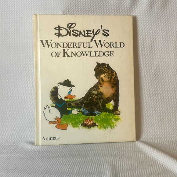 Disney | Office | Vintage Disney Book Wonderful World Of Knowledge Animals | Poshmark